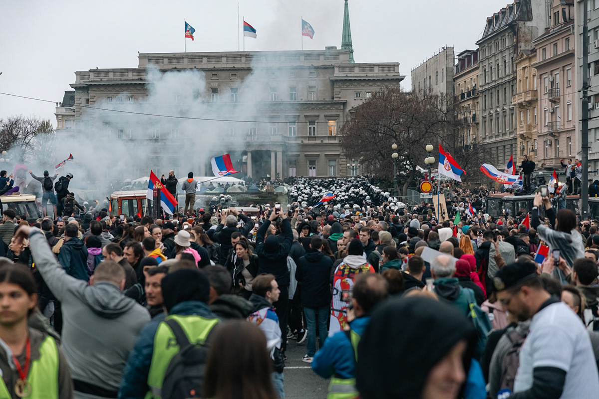 Serbian government desperate to portray students as violent - European ...