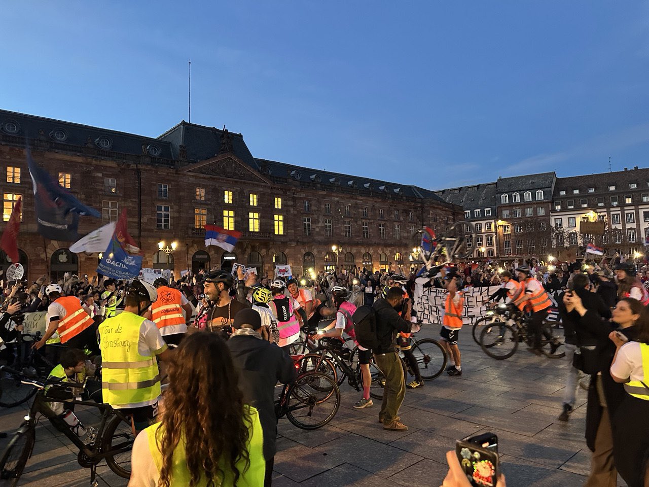 After cycling to Strasbourg, Serbian students meet with EP and CoE ...