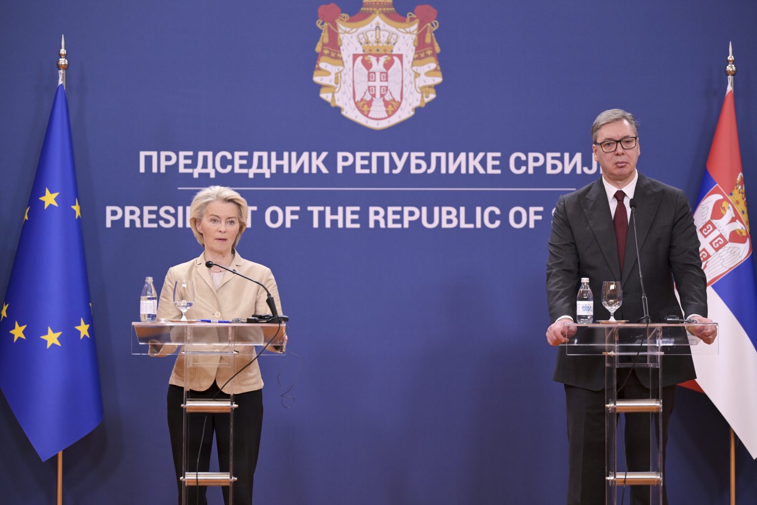 Visite d'Ursula von der Leyen, présidente de la Commission européenne ...